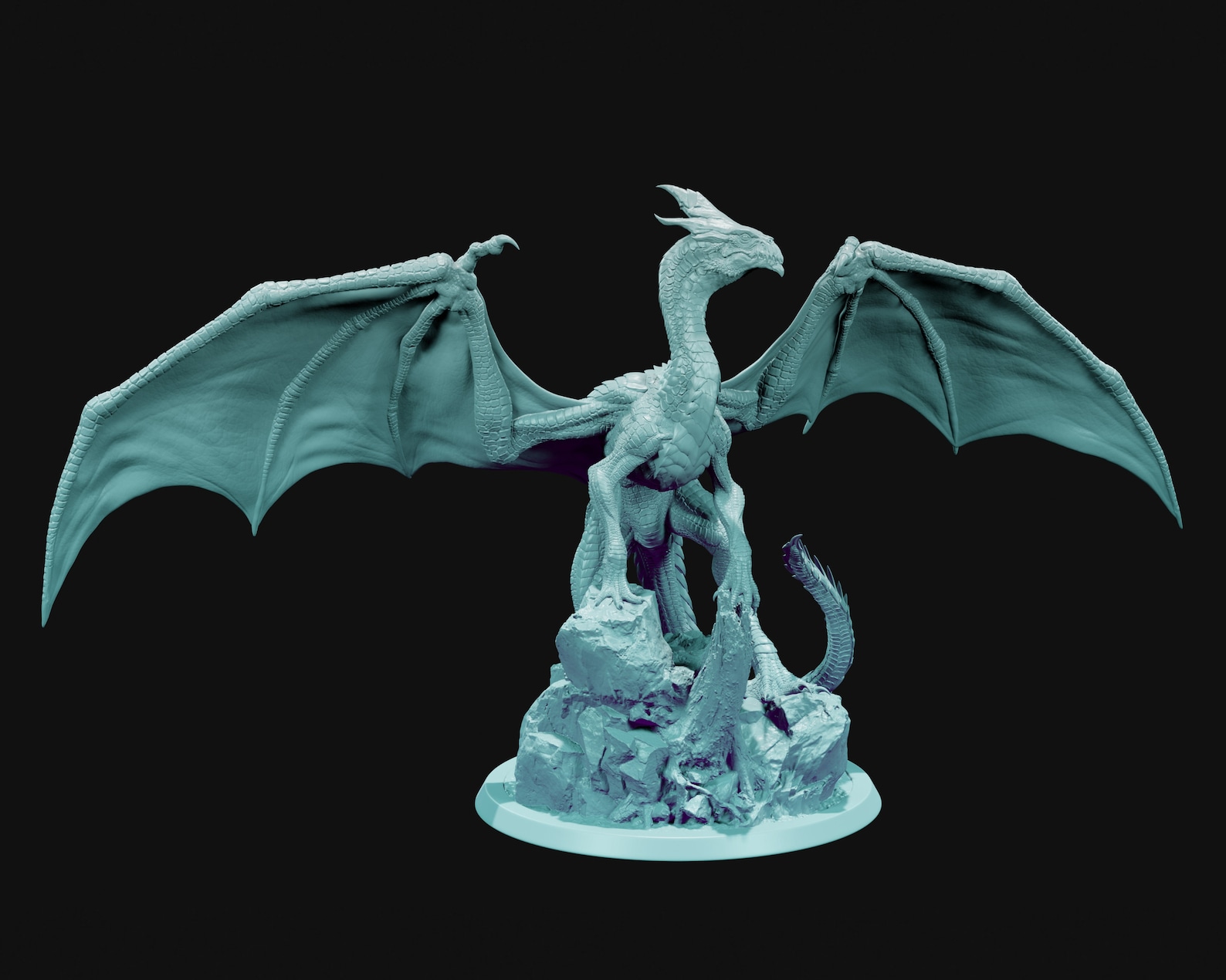 Young White Dragon Miniature for D&D Pathfinder Rpgs and - Etsy