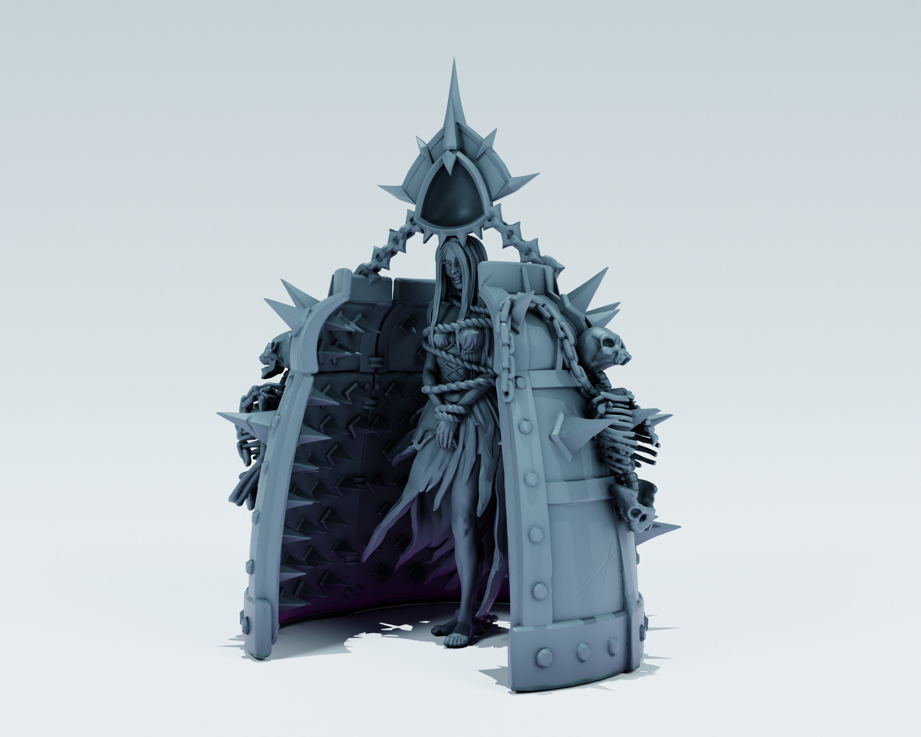 Iron Maiden Great Grimoire Warlock NPC for D&D - Etsy