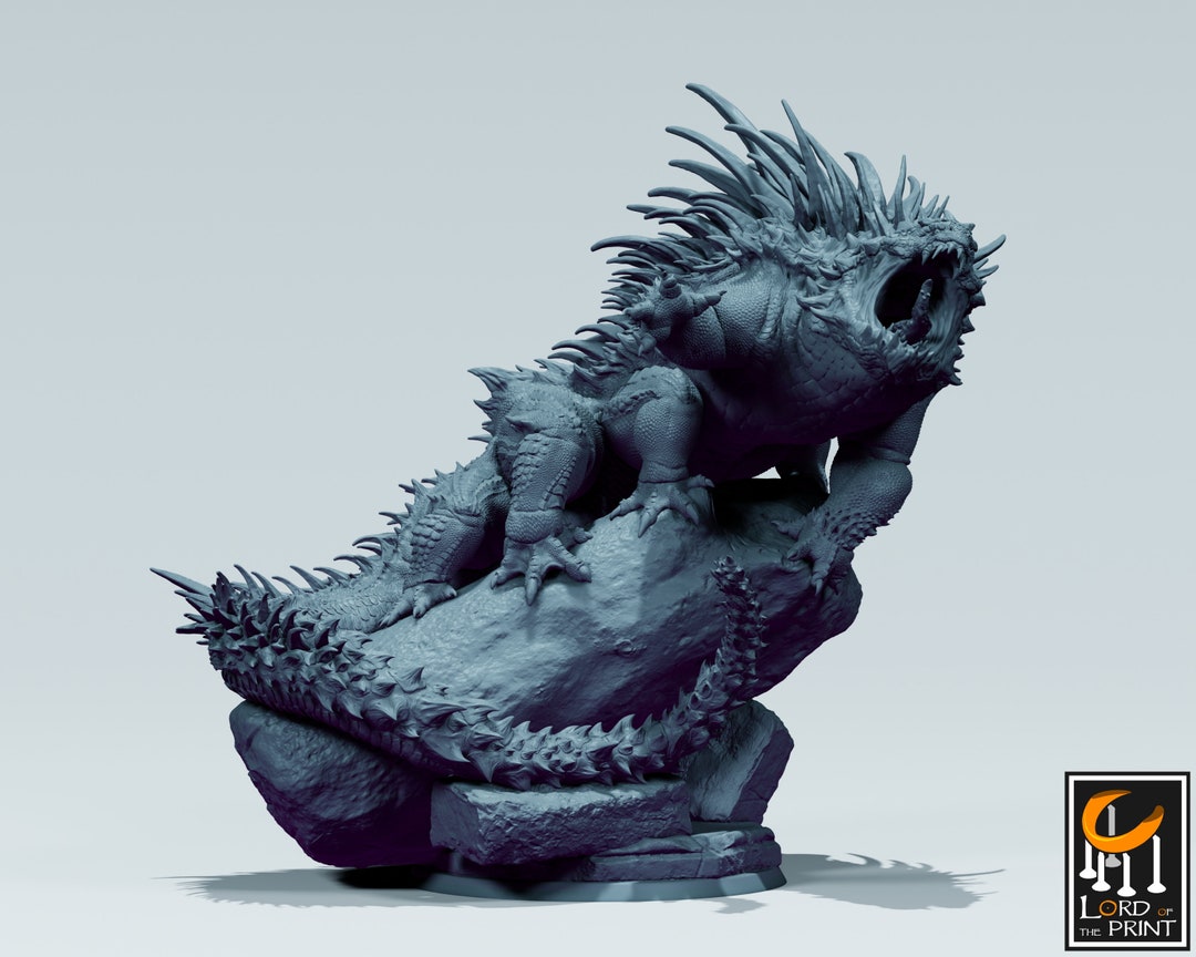 Basilisk Petrifying Horror 3d-printed Monster Miniature for D&D ...