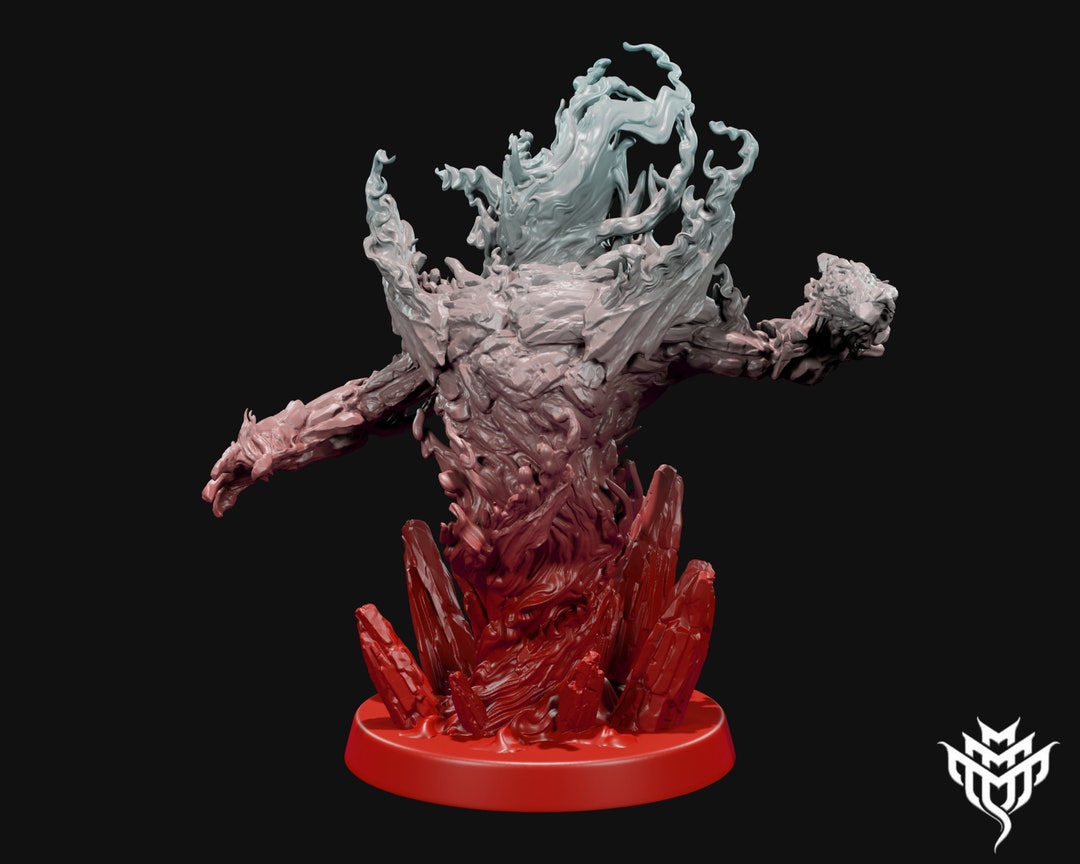 Fire Elemental Miniature for D&D Pathfinder RPG and - Etsy