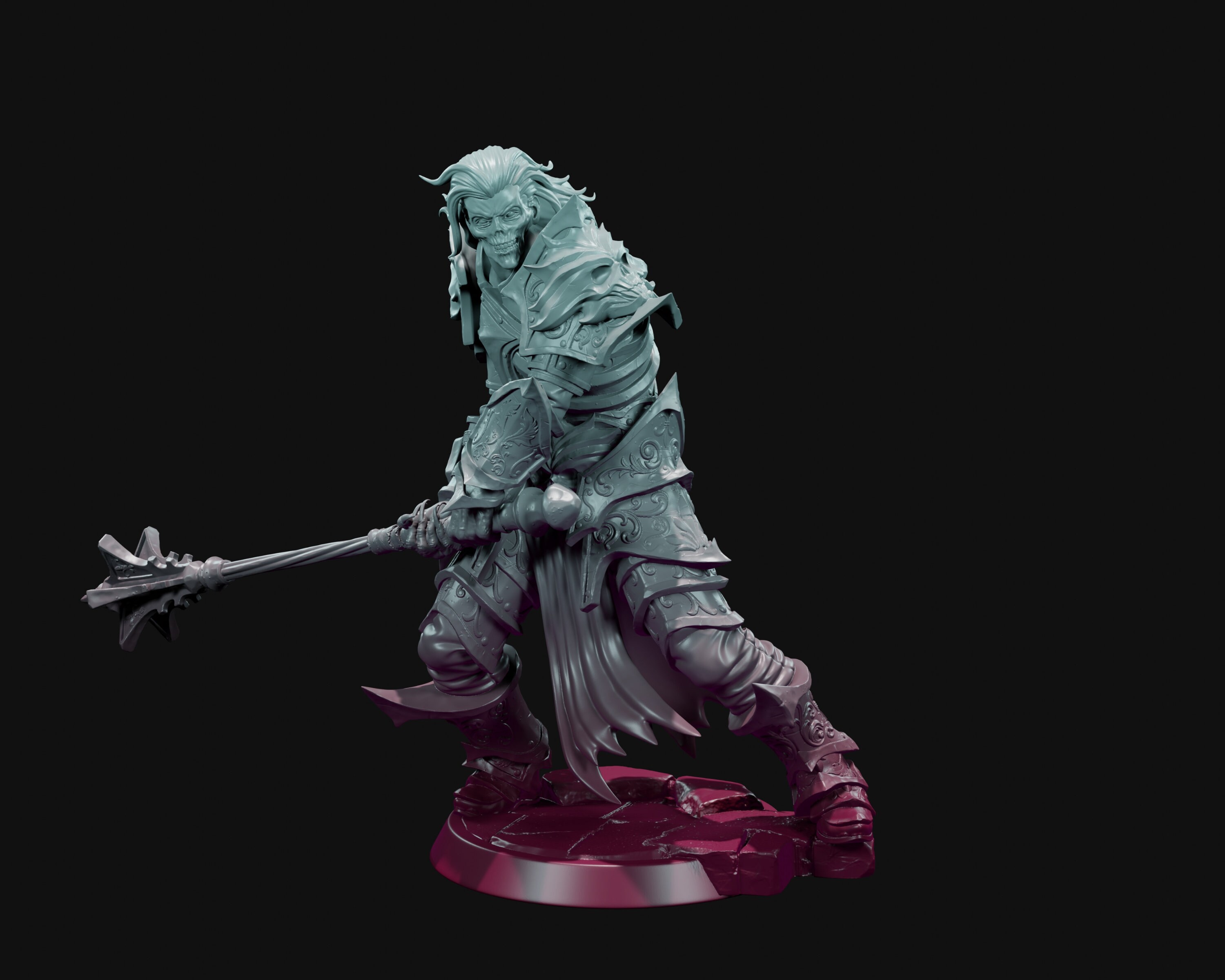Wight With Mace Miniature for D&D Pathfinder RPG and - Etsy