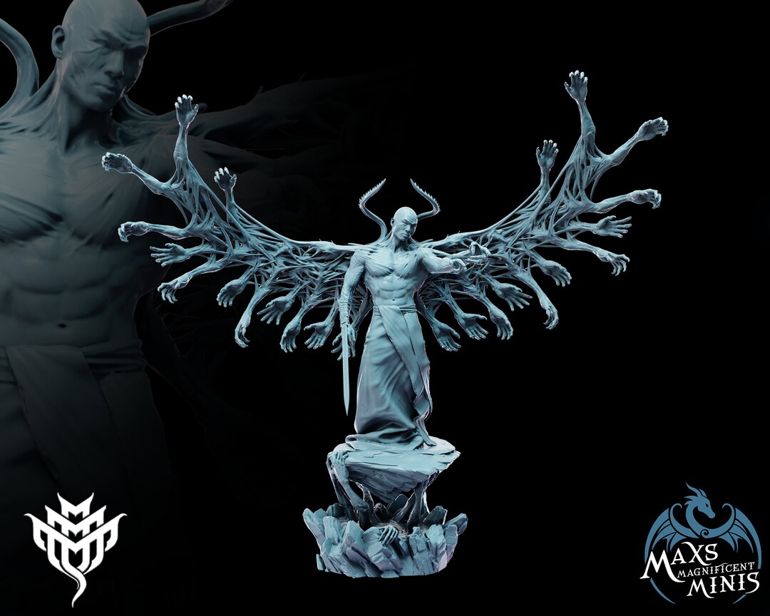 Afflicted Celestial Miniature for D&D, Pathfinder, RPG and Painting - Etsy
