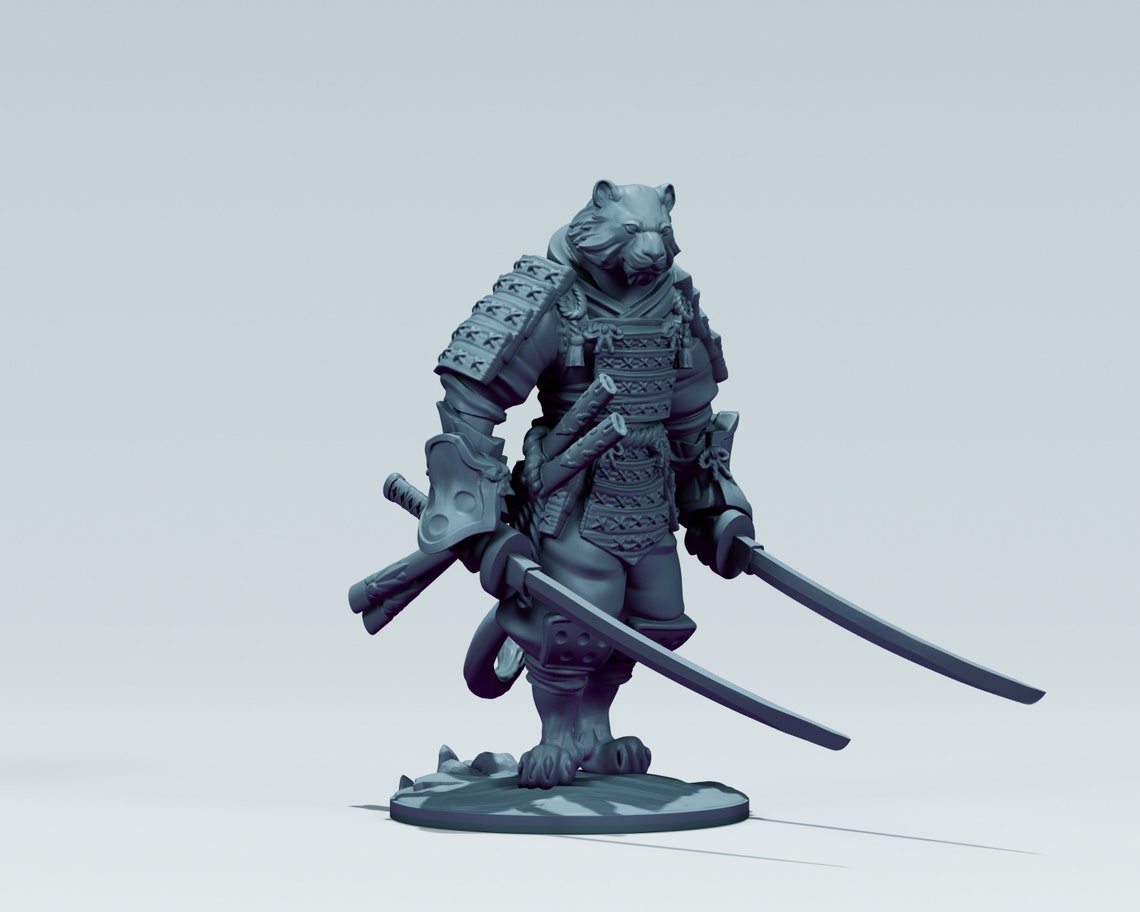 Tabaxi Samurai the Dragon Trappers Lodge Rogue Knight - Etsy