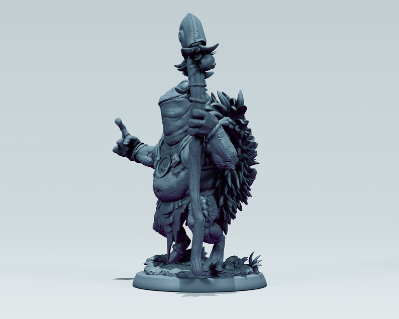Bullywug Druid Miniature for Dungeons & Dragons Pathfinder - Etsy