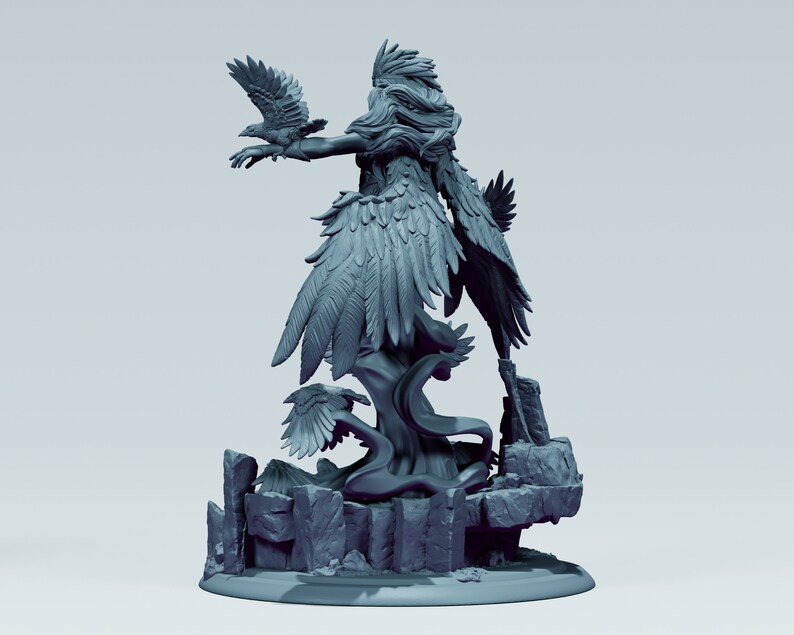 Ravenqueen White Werewolf Tavern Elf Wizard Warlock NPC - Etsy