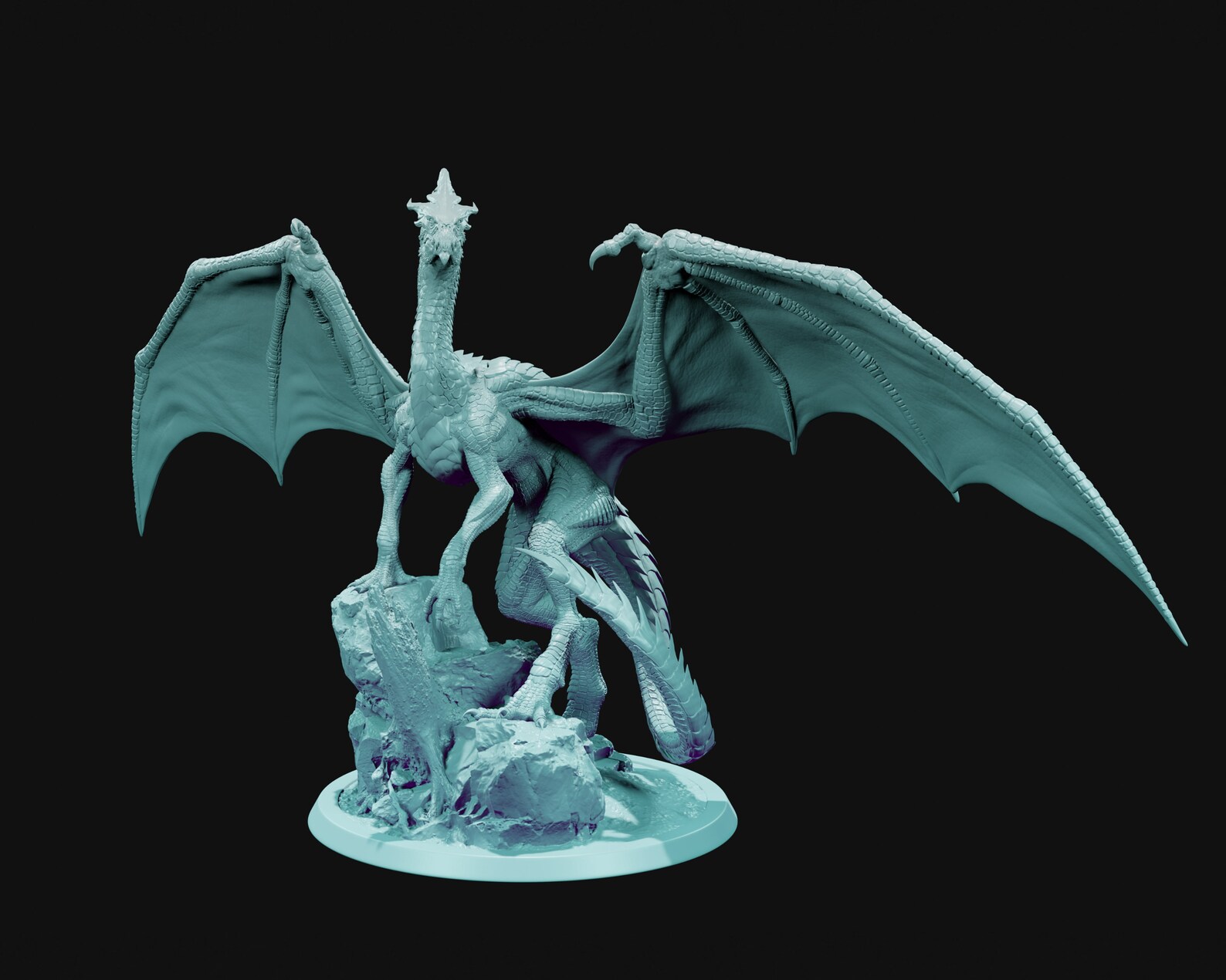 Young White Dragon Miniature for D&D Pathfinder Rpgs and - Etsy