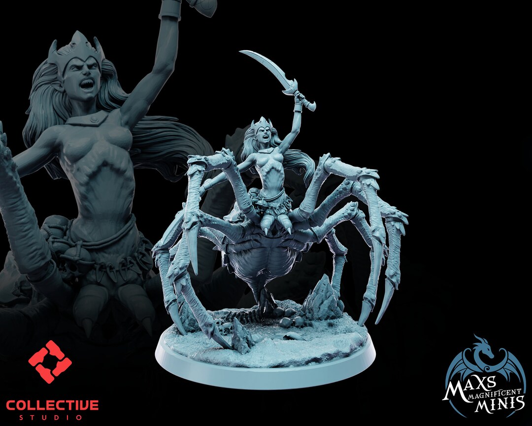 Drider Collective Studio Drow, Dark Elf, Spider for D&D, Pathfinder and RPG - Etsy