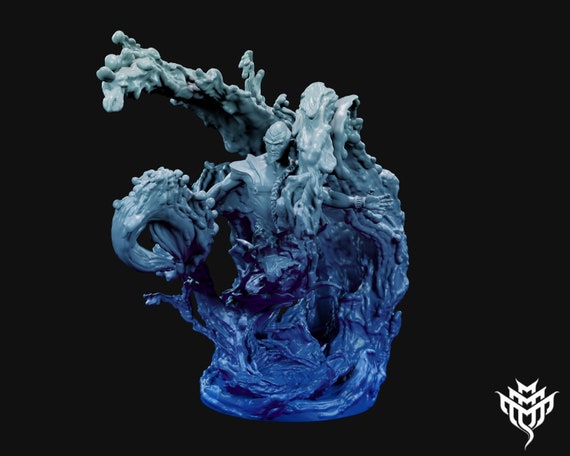 RPG and Painting Water Elemental Pathfinder Miniatur for D&D Toys ...
