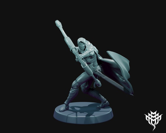 Warforged Assassin Pose 4 Miniature for D&D Pathfinder | Etsy