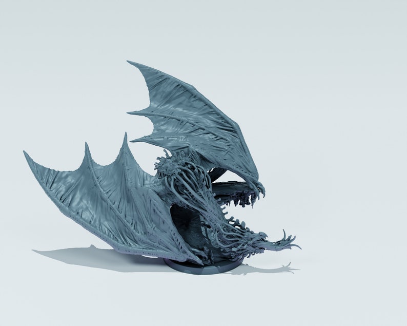 Mindflayer Dragon 2 Poses Minimonstermayhem D&D - Etsy