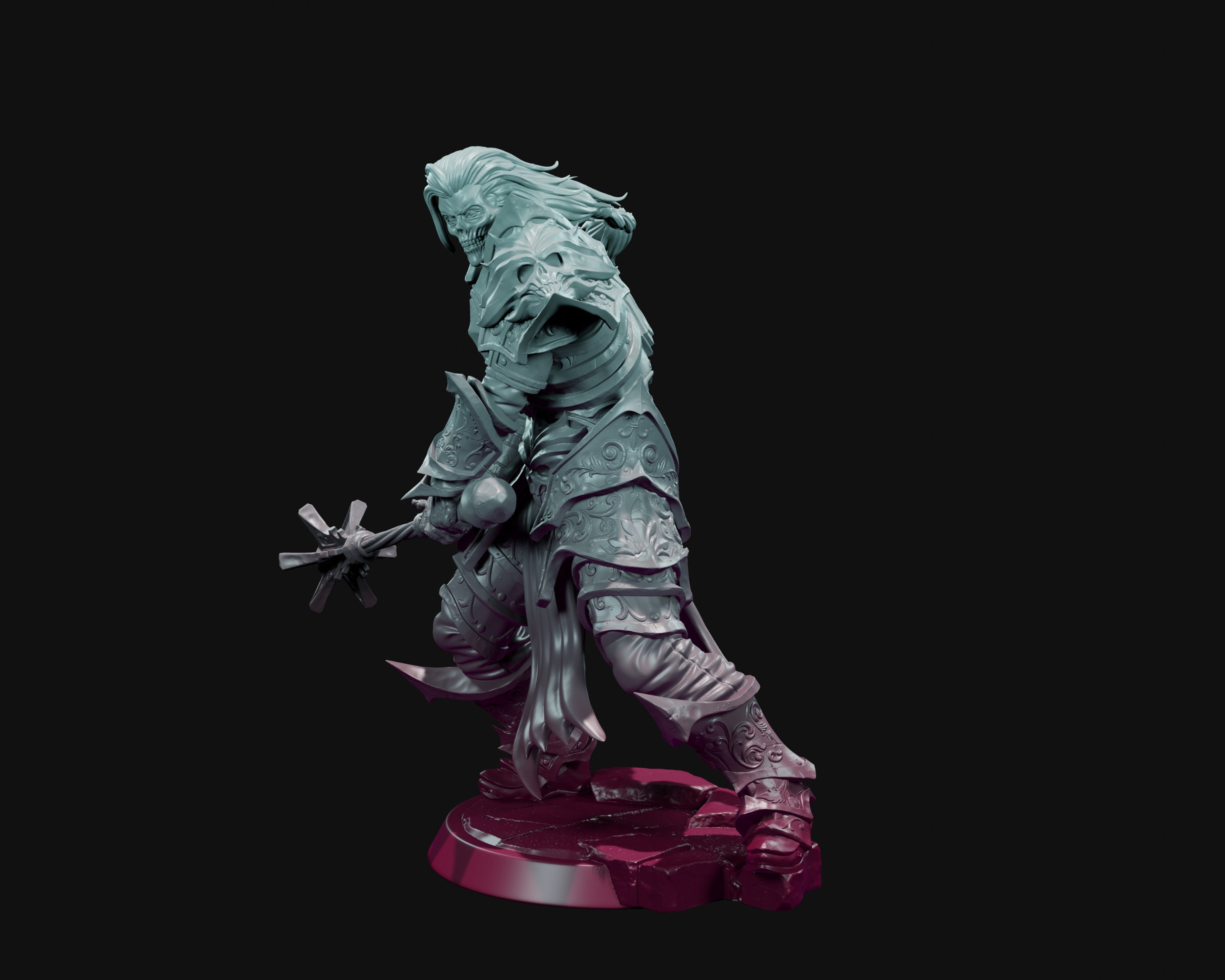 Wight With Mace Miniature for D&D Pathfinder RPG and - Etsy