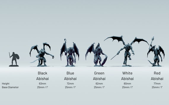 Miniature Toys Role Playing Miniatures Abishai By Lord Of The Print ...