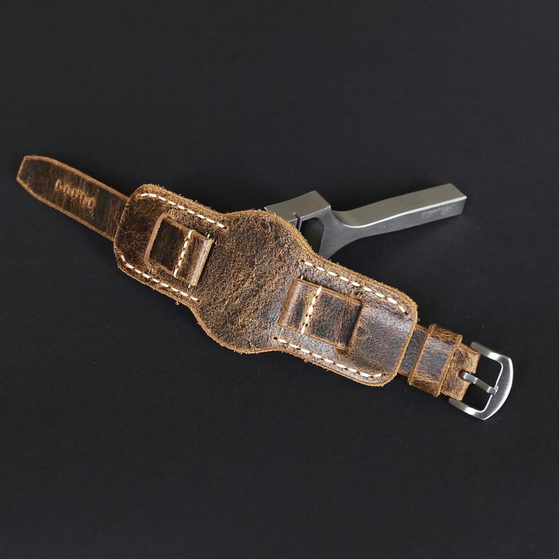 Leather Watch Cuff - Etsy