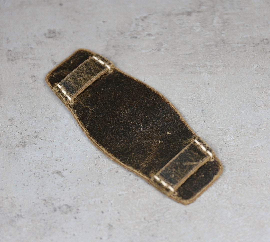 Handmade Leather Bund Pad Vintage Style Natural Lether Cuff - Etsy