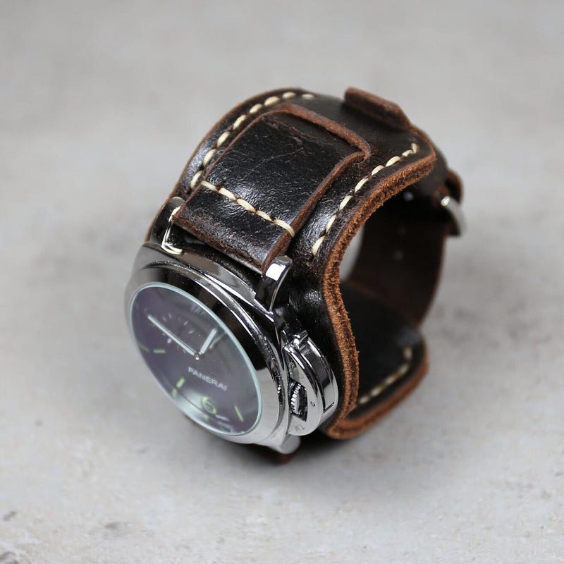 Leather Cuff Watch - Etsy