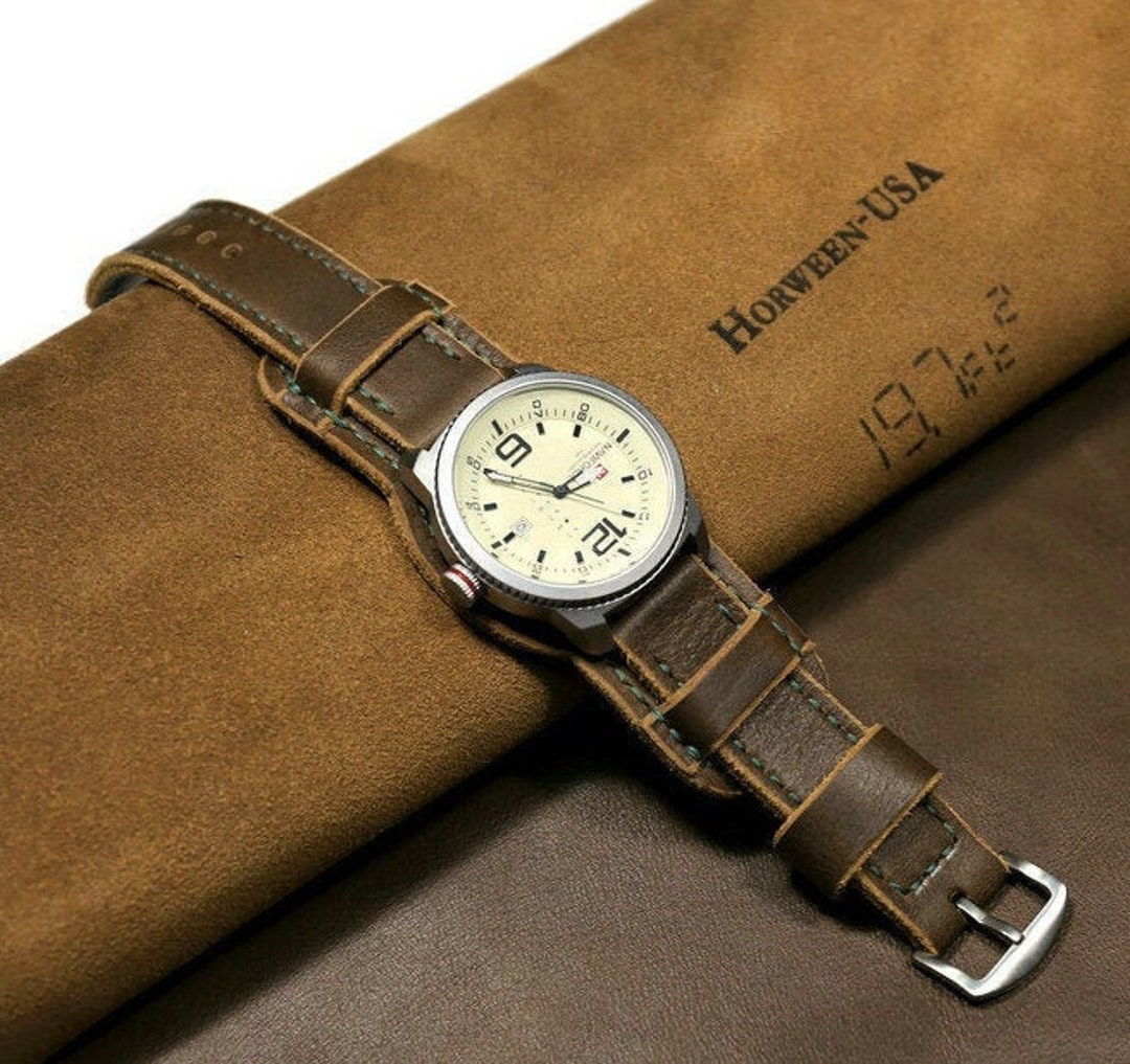 Horween Chromexcel Leather Watch Strap Men 18mm 20mm 22mm - Etsy