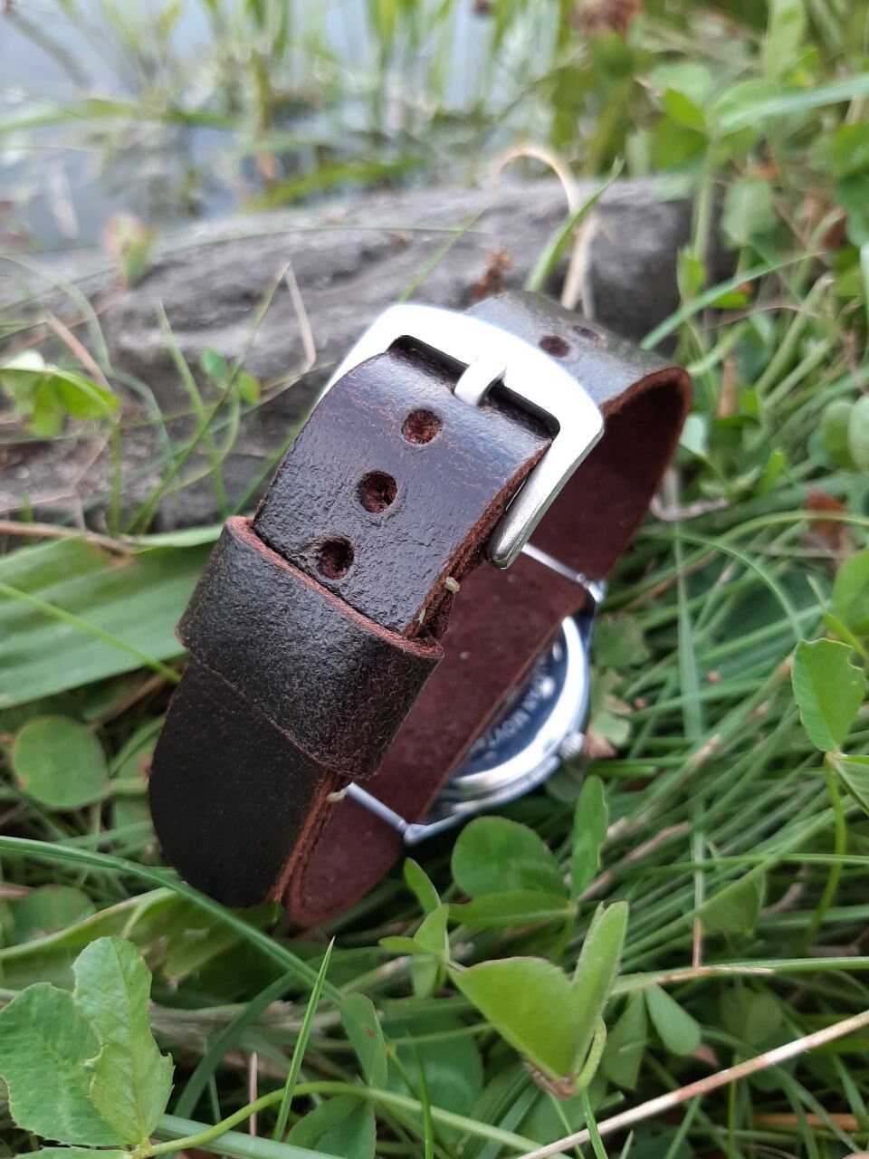 Dark Brown Leather Watch Band Distress Watch Strap 18mm 20mm - Etsy