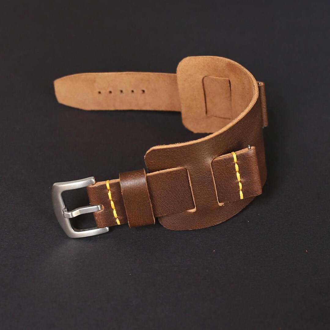 Bund Strap, Horween Chromexcel Leather Watch Band Brown 18mm-20mm-22mm ...