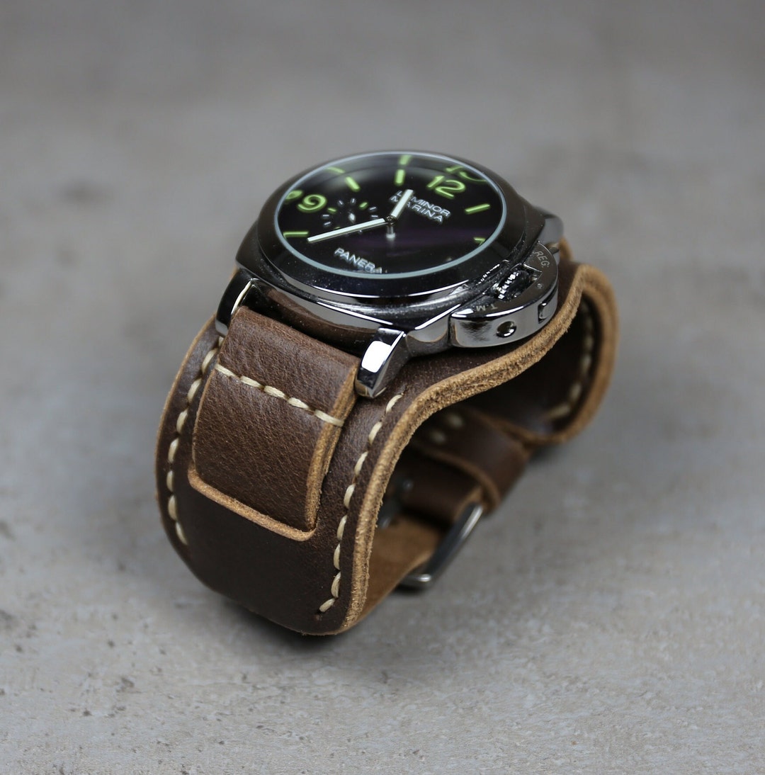 Horween Chromexcel Leather Watch Strap, 18mm 20mm 22mm 24mm Brown ...