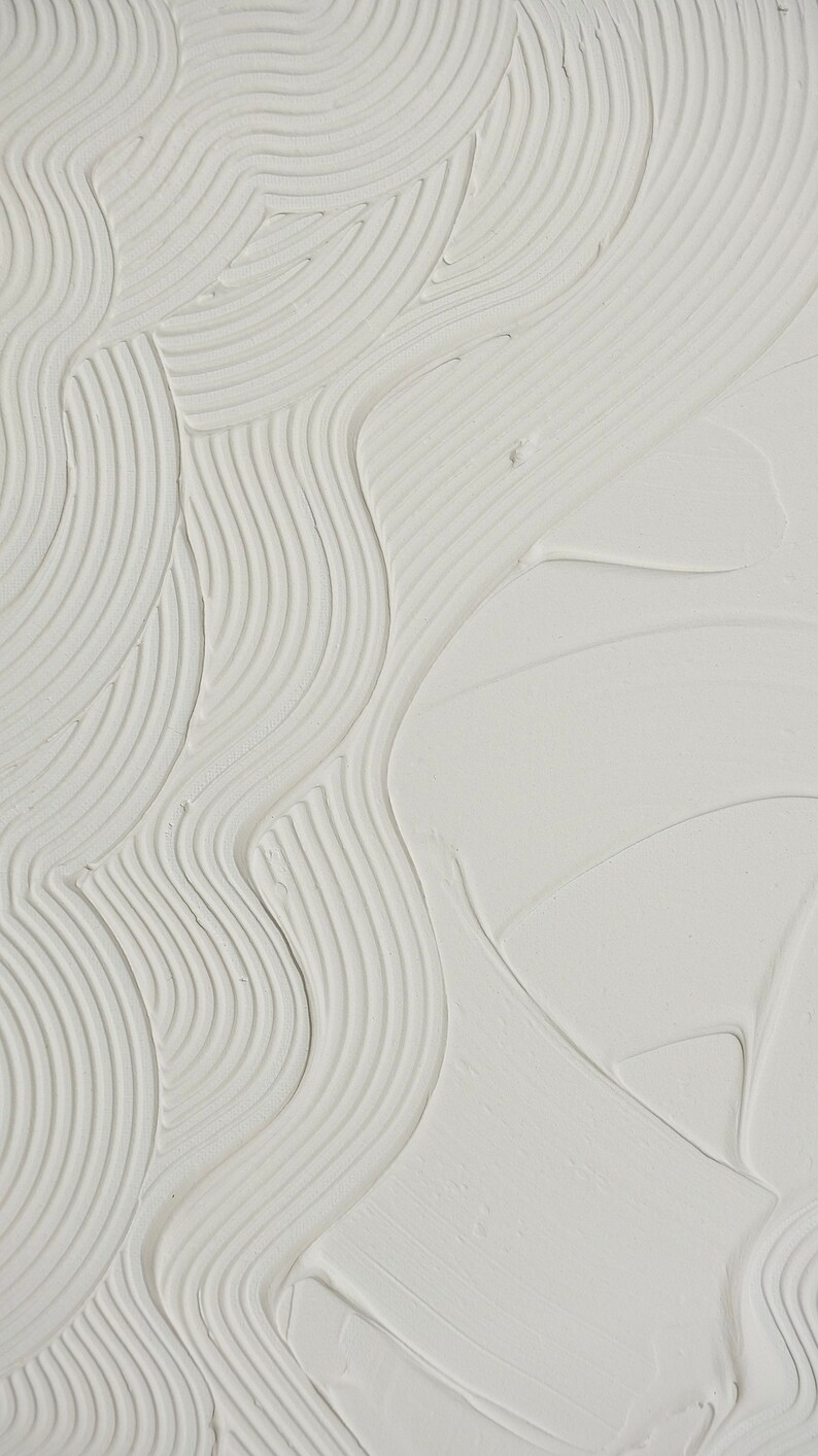 WAVEY Plaster Art Canvas Plaster Art Fluted 3d Wall Art - Etsy