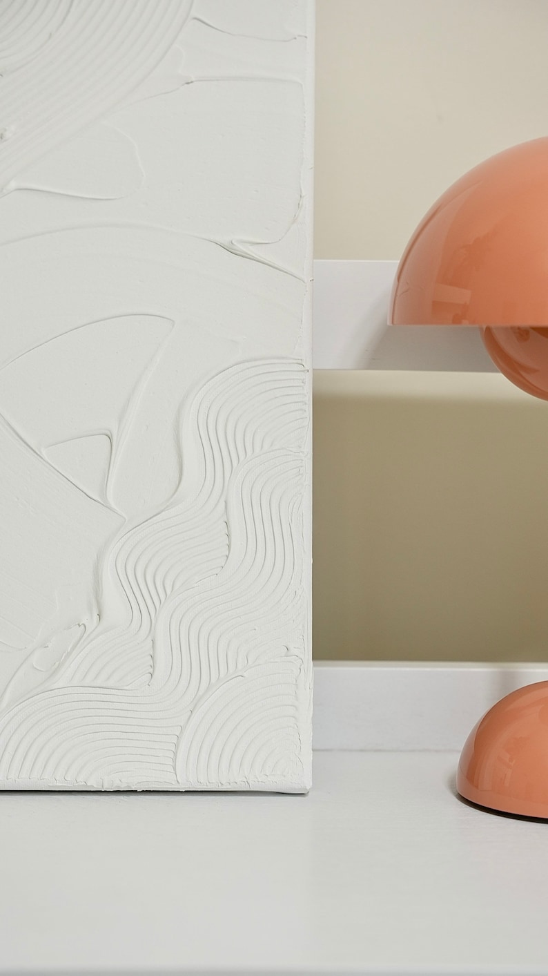 WAVEY Plaster Art Canvas Plaster Art Fluted 3d Wall Art - Etsy