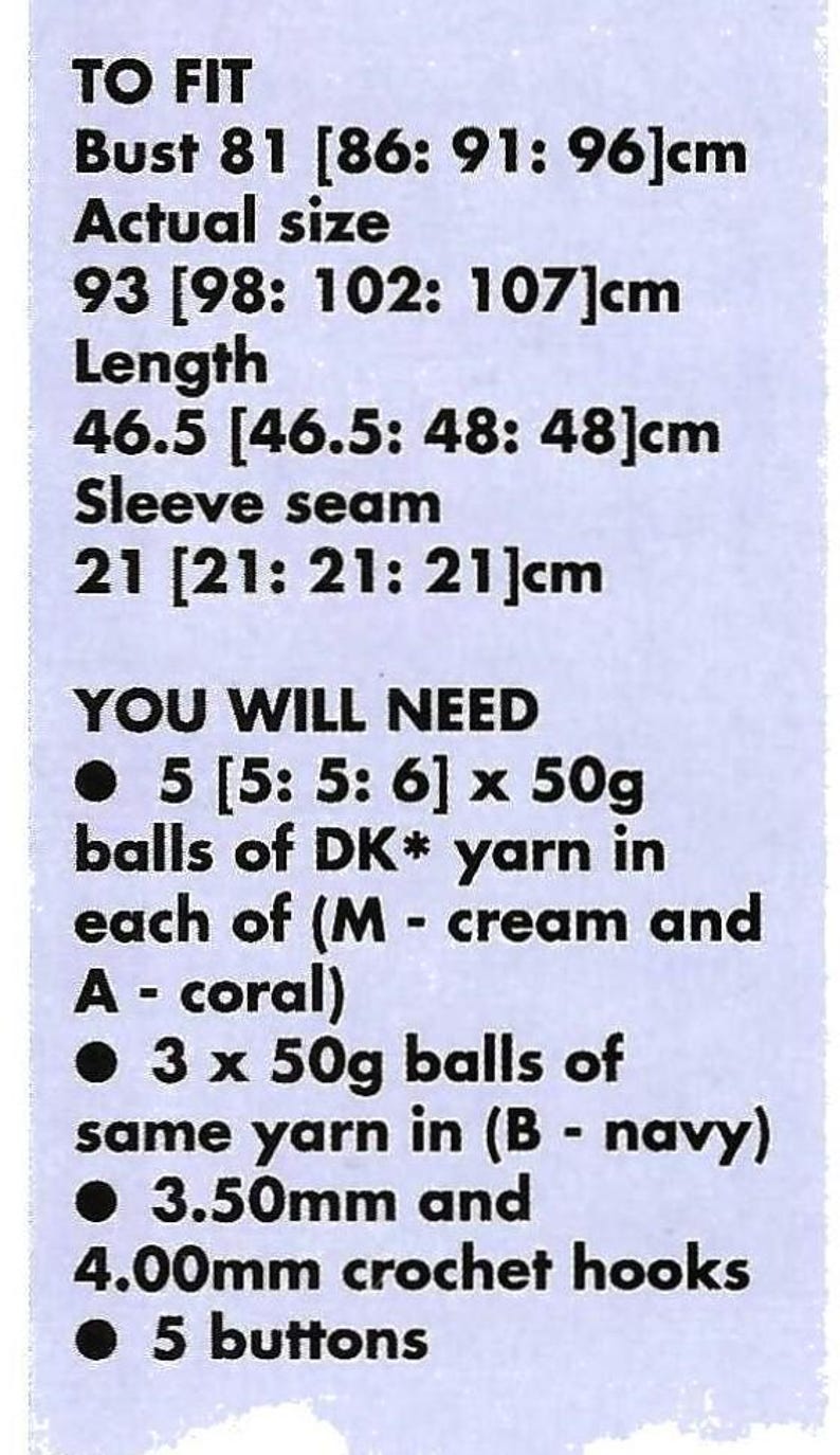 Crochet Pattern PDF Ladies Crop Striped Jacket Women's Short Sleeve ...