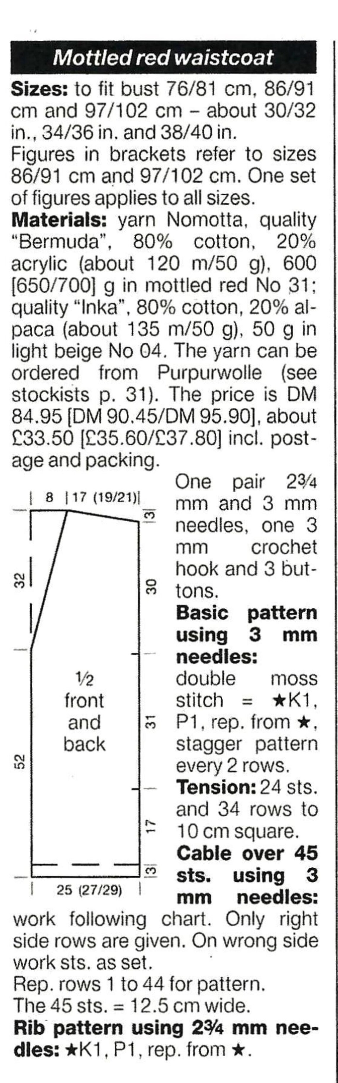 Ladies Long Line Cable Waistcoat Knitting Pattern PDF Womens Sleeveless ...