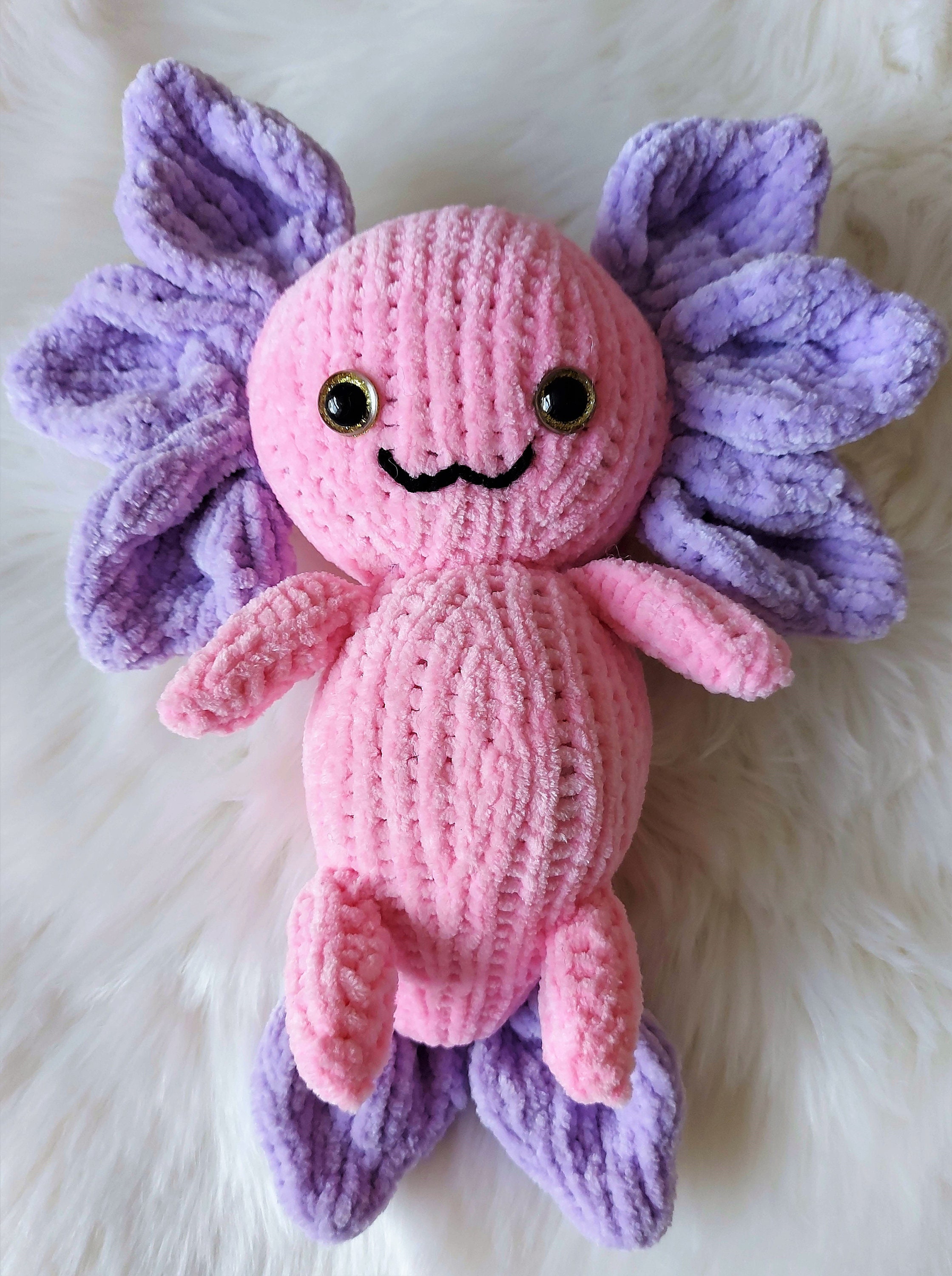 Knitting Pattern PDF Cute Axolotl Soft Toy Plush Quick Easy - Etsy UK