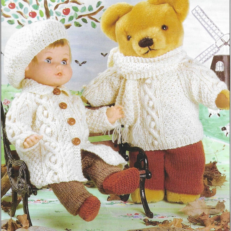 Knitted Teddy Bear Scarf - Etsy UK