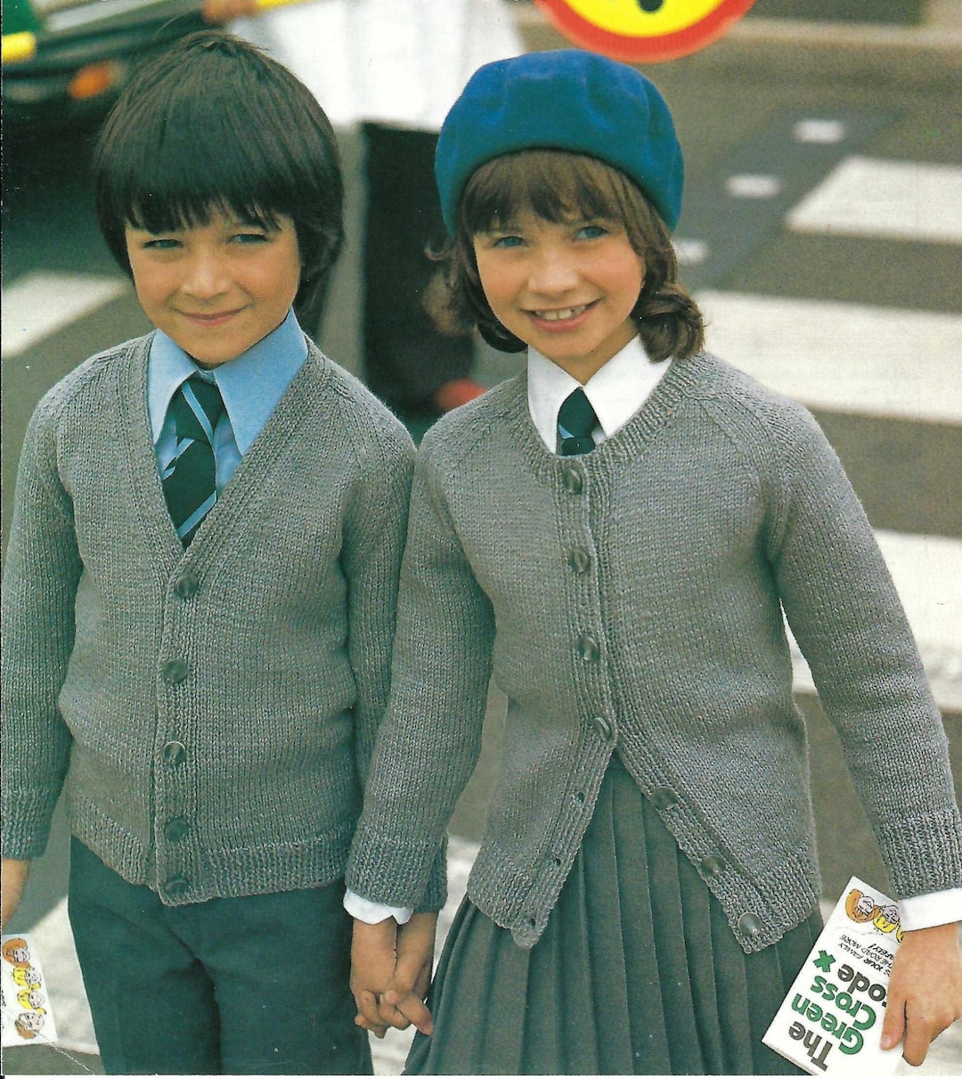 Boys Girls Plain Raglan School Cardigan PDF Knitting Pattern Older ...
