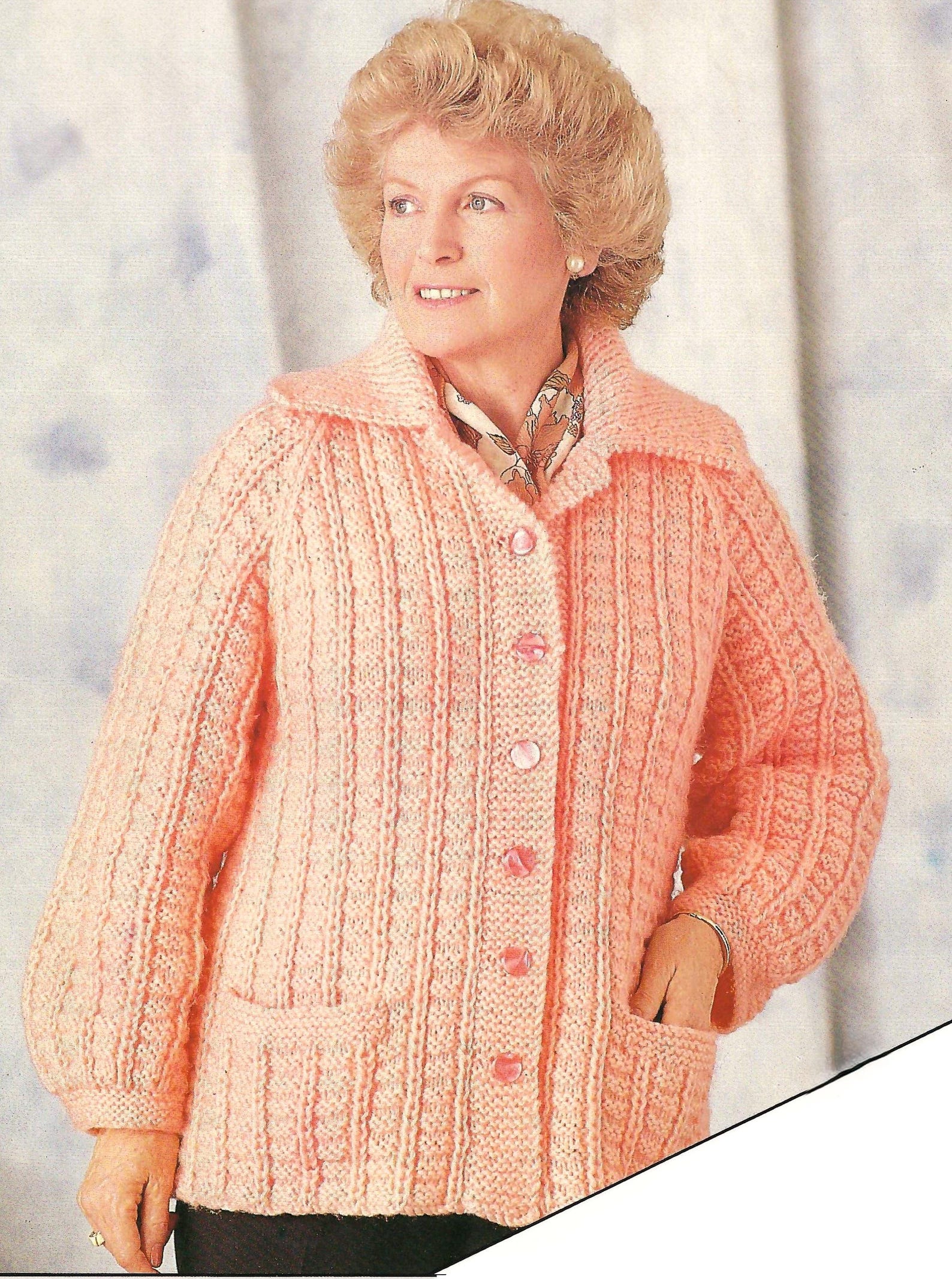Easy Knit Knitting Pattern PDF Ladies Chunky Jacket Womens Cardigan ...