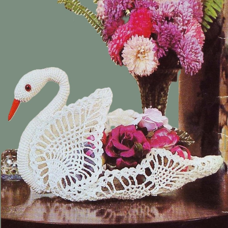Crochet Swan - Etsy