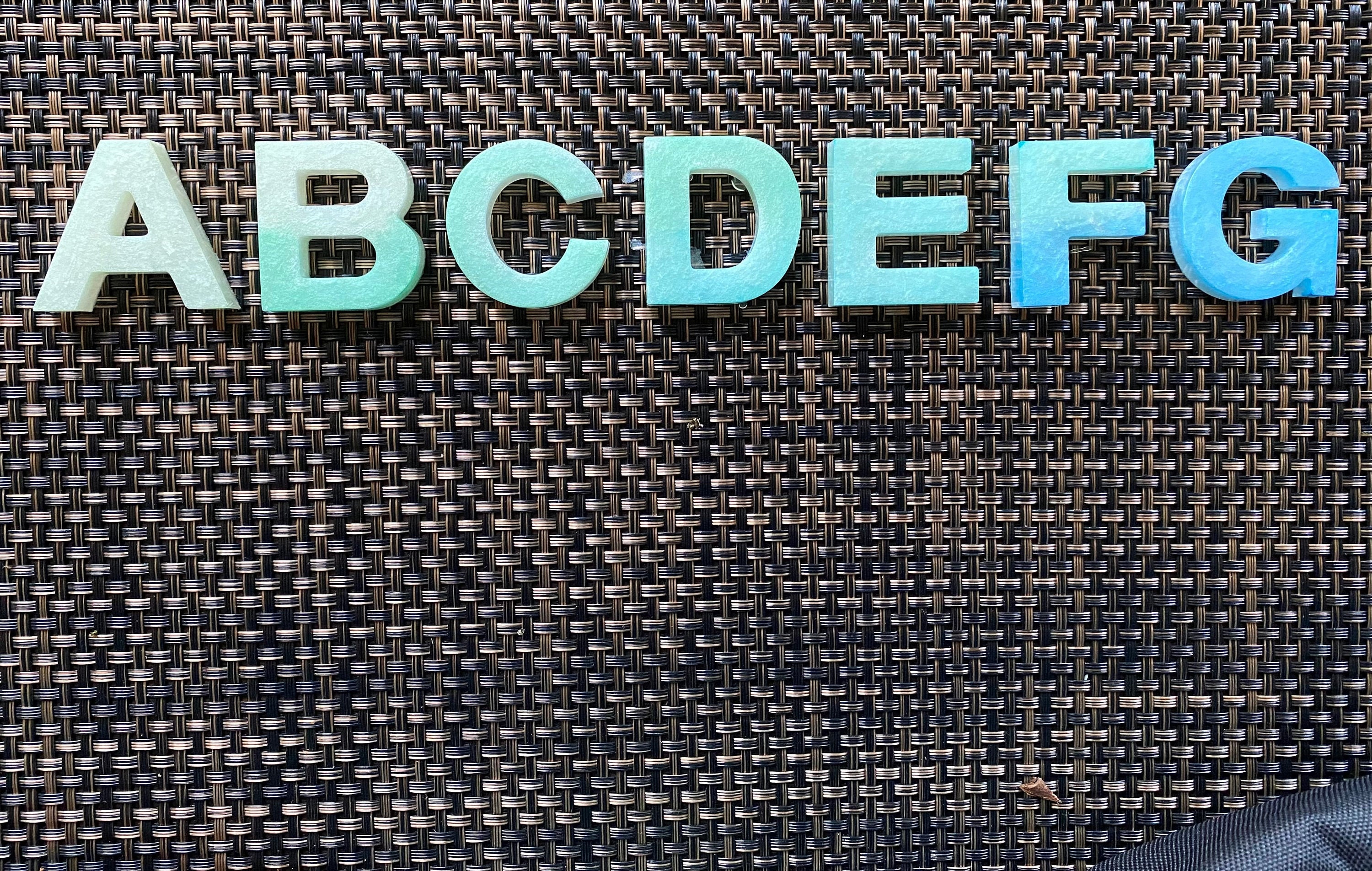 Ombre LETTERS AND NUMBERS - Etsy