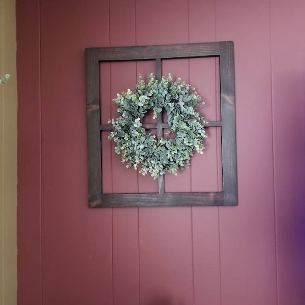 Window Frame With Wreath - Etsy