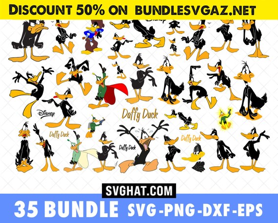 Daffy Duck Svg Looney Tunes Svg Daffy Duck Bundle Svg | Etsy