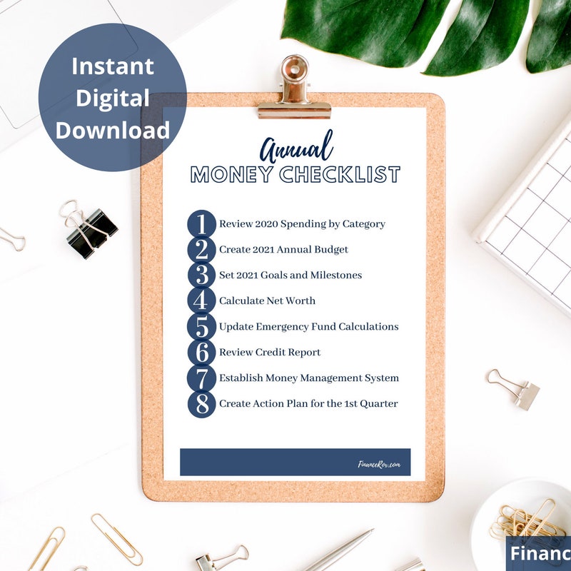Finance Checklist - Etsy