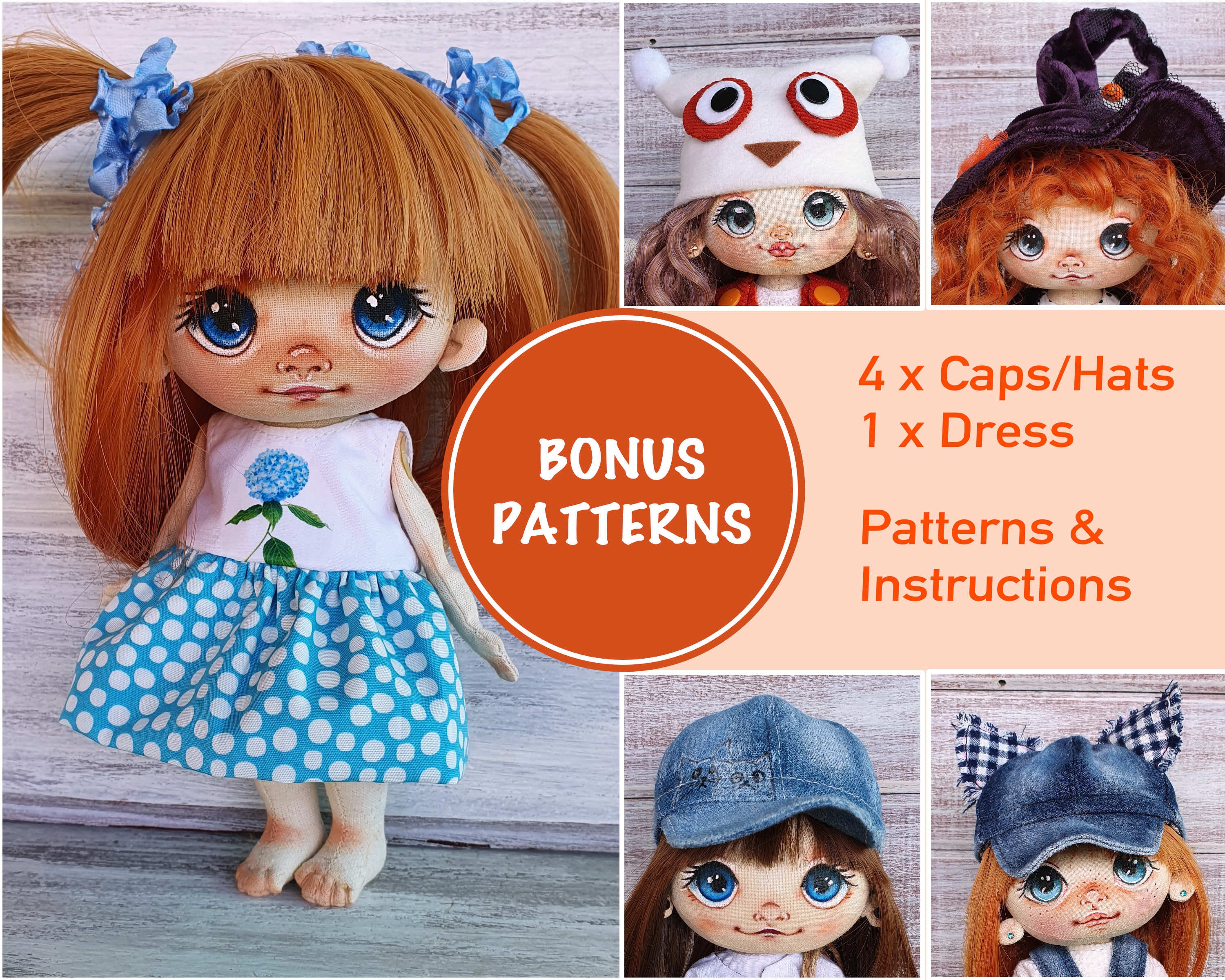Rag Doll Pattern Cloth Doll Pattern Doll Clothes Pattern Doll - Etsy