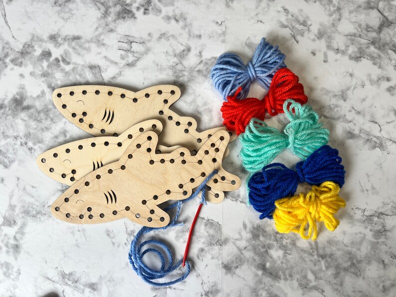 Sea Creatures Kids Yarn Sewing Kit - Etsy
