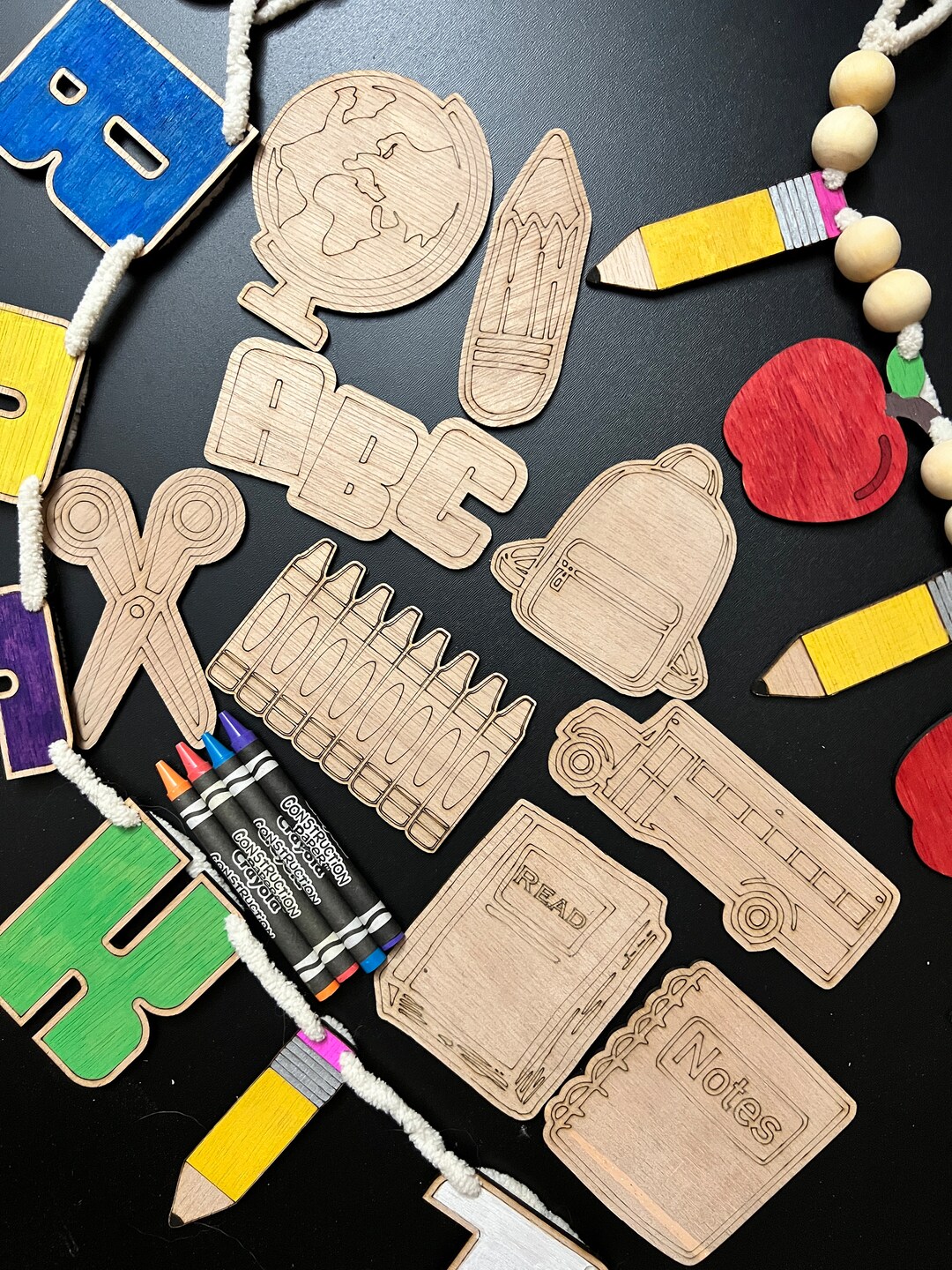 Back to School DIY Coloring Kit - Etsy