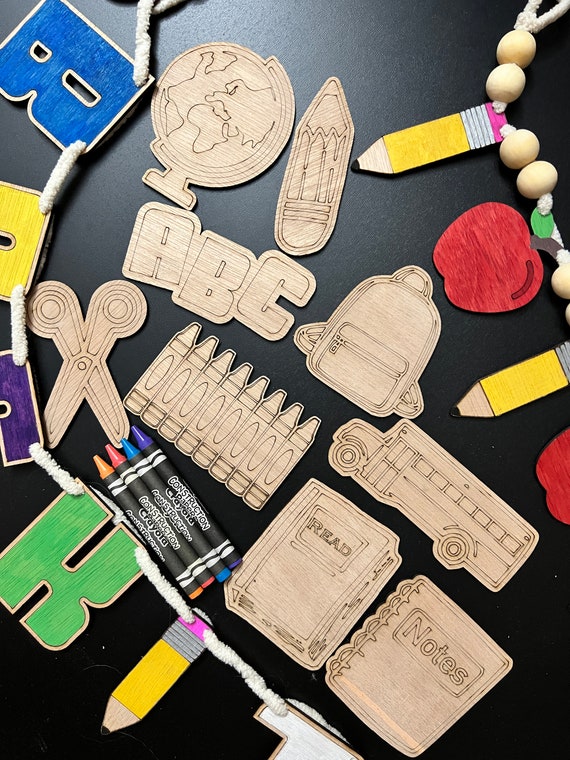 Back to School DIY Coloring Kit - Etsy