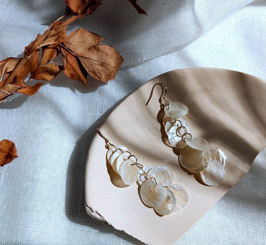 Silver Needles Earrings/summer Earrings/bench Earrings/natural Earrings ...