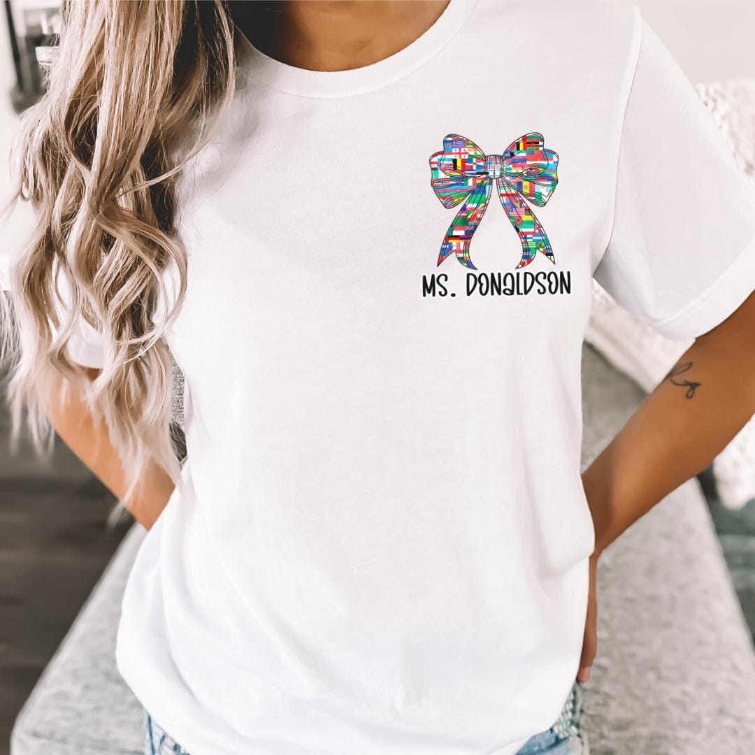 Custom ESOL Teacher Shirt: Bilingual Educator Gift - Etsy