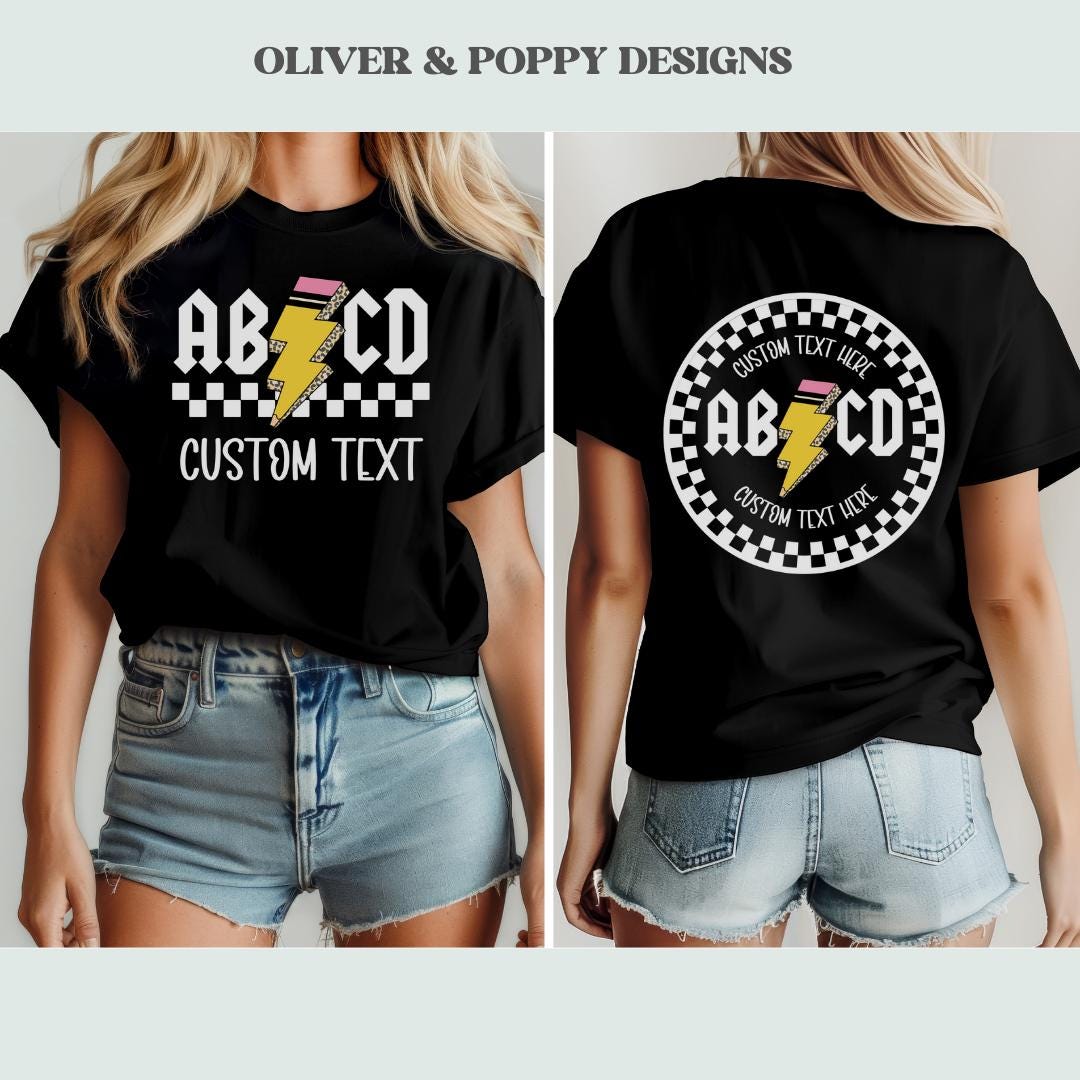 Custom ABCD Name Shirt ABCD Principal Tour Gift Custom School Spirit ...