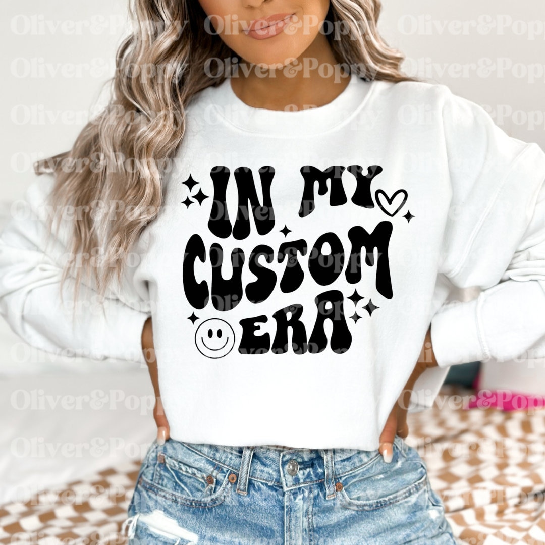 Custom Era Svg Personalized Text Svg Custom Wavy Text Png in My Era Svg Custom Era Shirt Trendy ...
