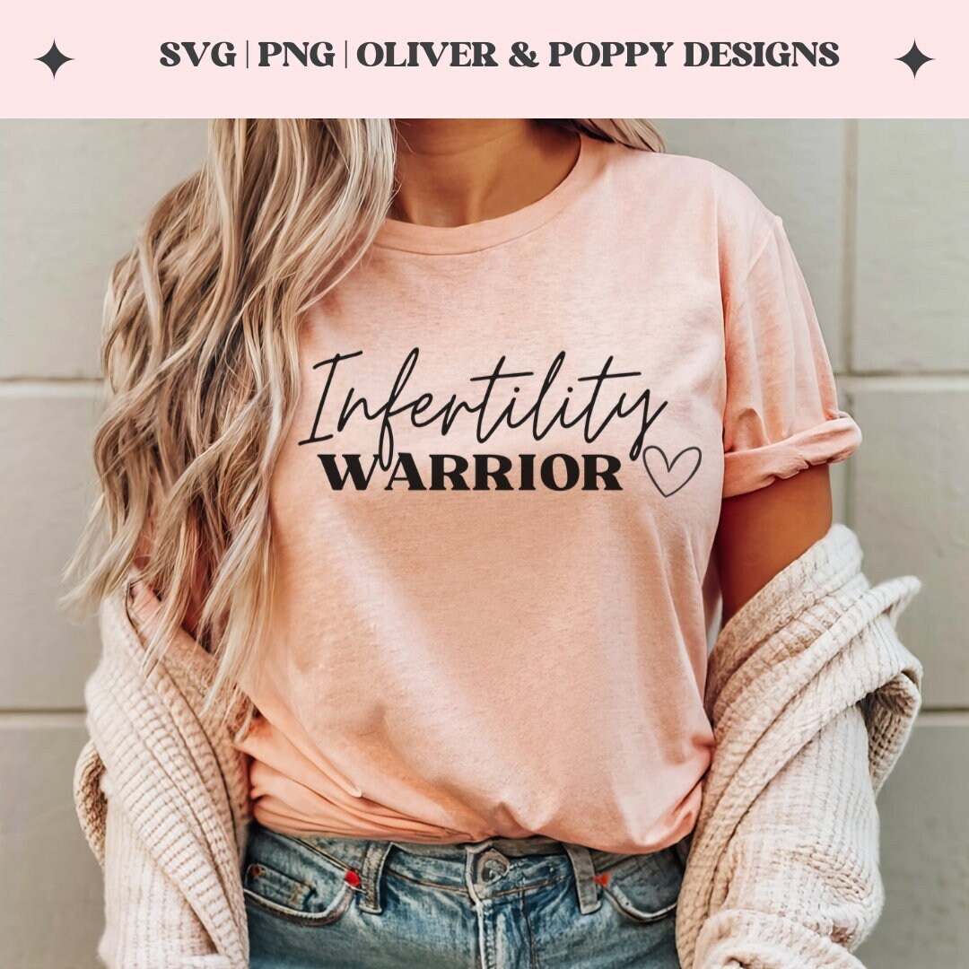 Infertility Warrior Svg IVF Png Gift for Wife Infertility Gift Warrior ...