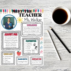 Meet the Teacher Template: Back to School Flyer (canva Editable ...
