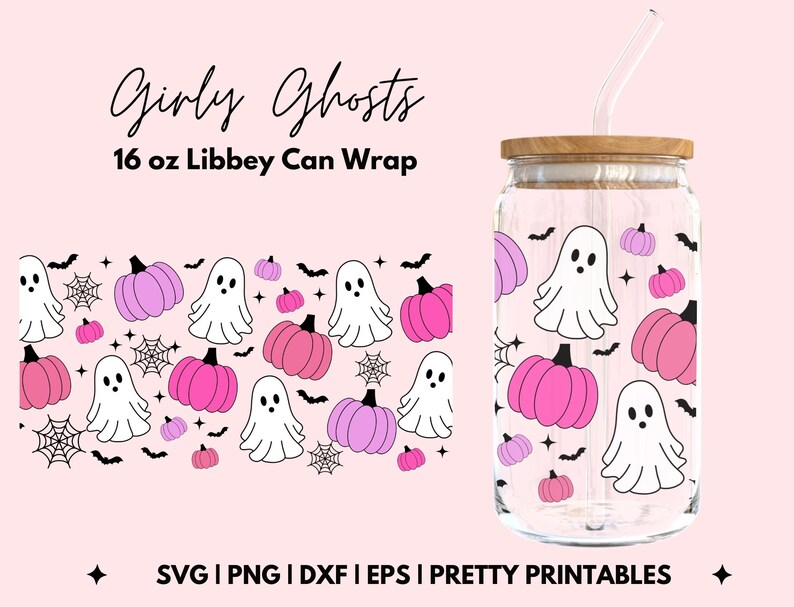 Cute Ghost Svg Pink Ghost SVG Ghost Cricut File Halloween - Etsy
