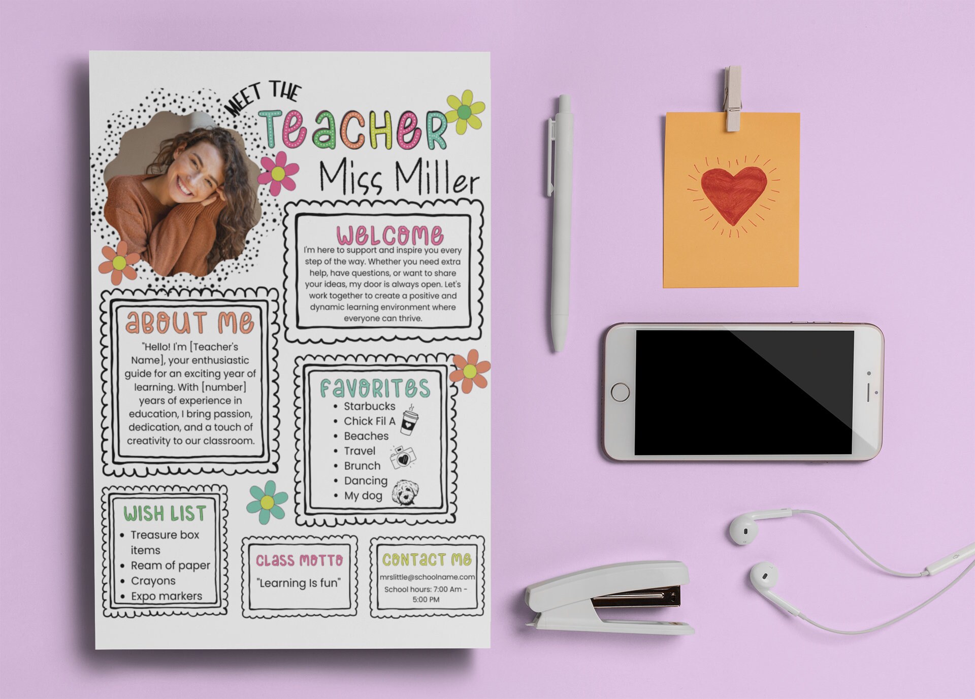 Meet the Teacher Template: Customizable Back to School Newsletter (PDF ...