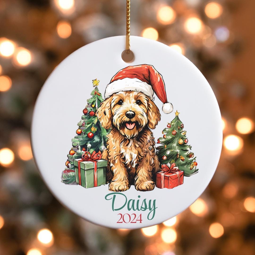 Personalized Goldendoodle Ornament Goldendoodle Christmas Ornament ...