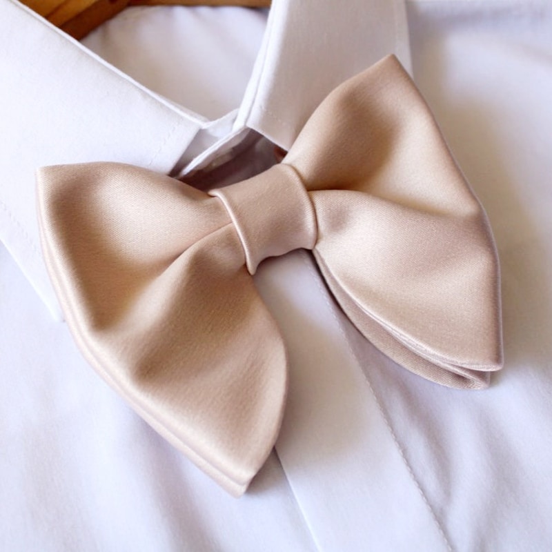 Beige Bow Tie - Etsy
